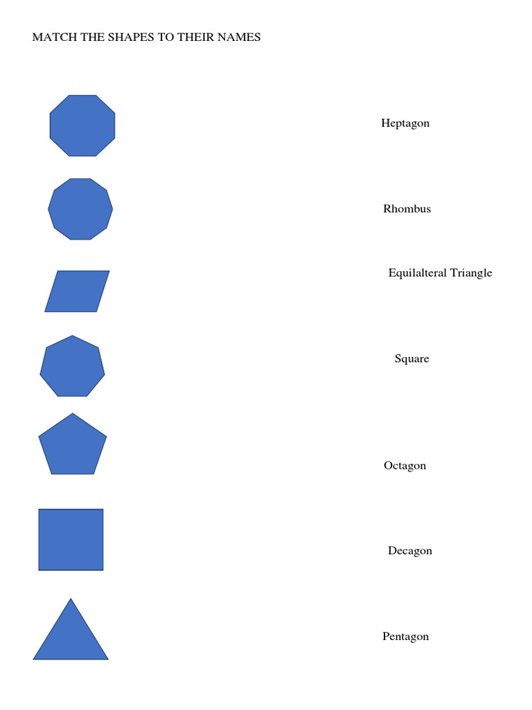 Naming Basic 2D Shapes | PDF