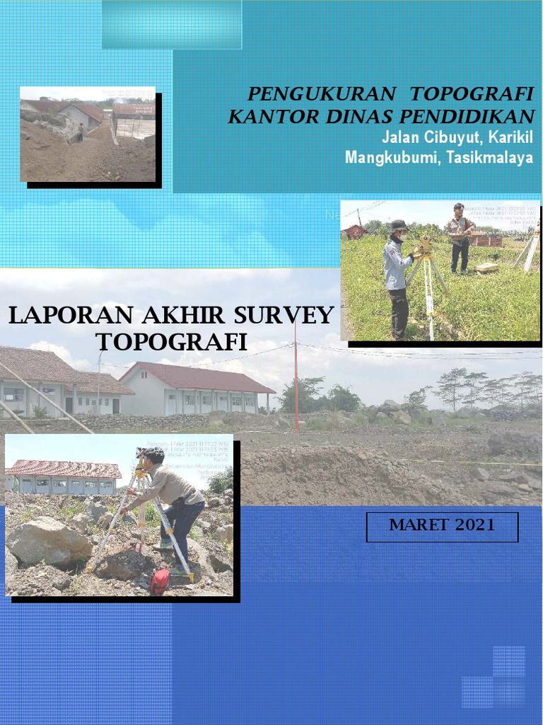 Laporan Survey Topografi Dinas Pendidikan | PDF