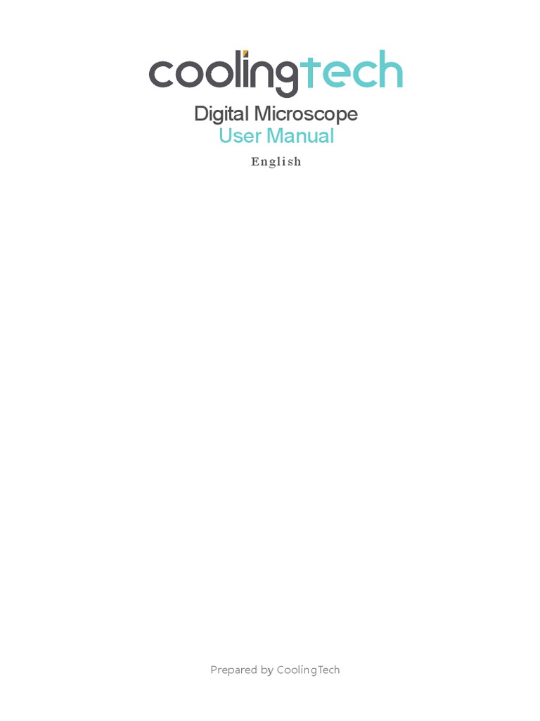 Digital Microscope: User Manual | Download Free PDF | Usb | Icon ...