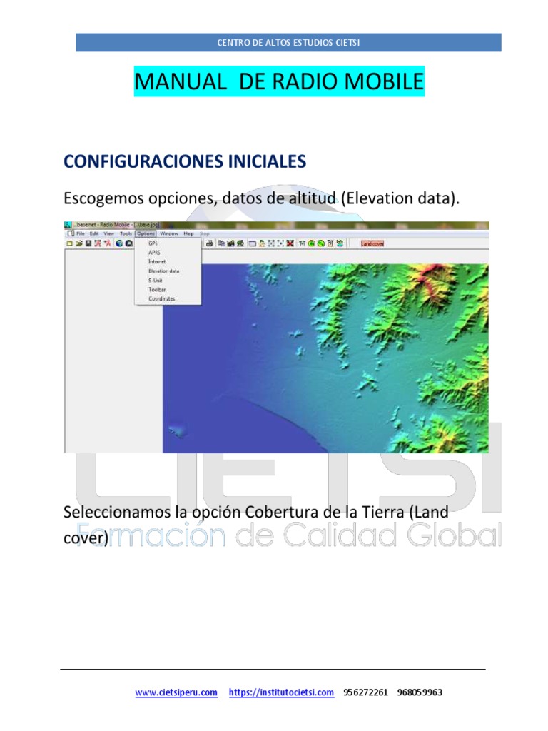 Manual de Radio Mobile | PDF | Antena (Radio) | Radio