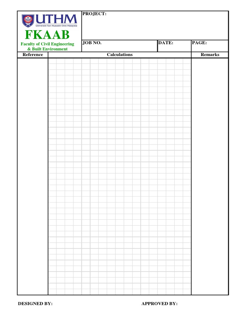 Engineering Calculation Paper Template Paper Template,, 51% OFF