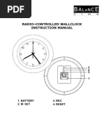 AURIOL - Radio Controlled - Wall Clock | PDF