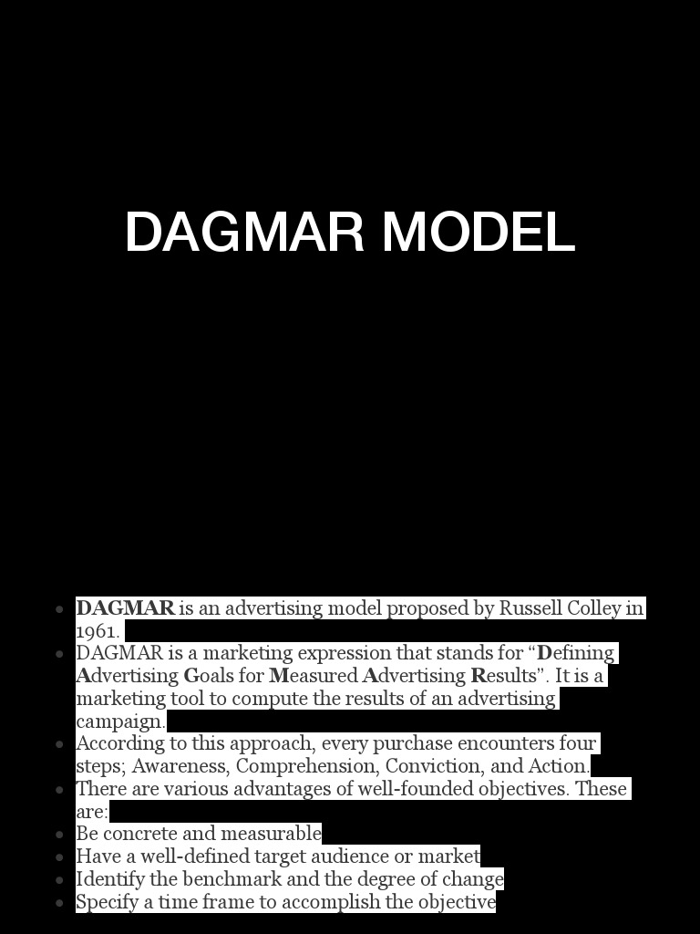 Dagmar Model | PDF