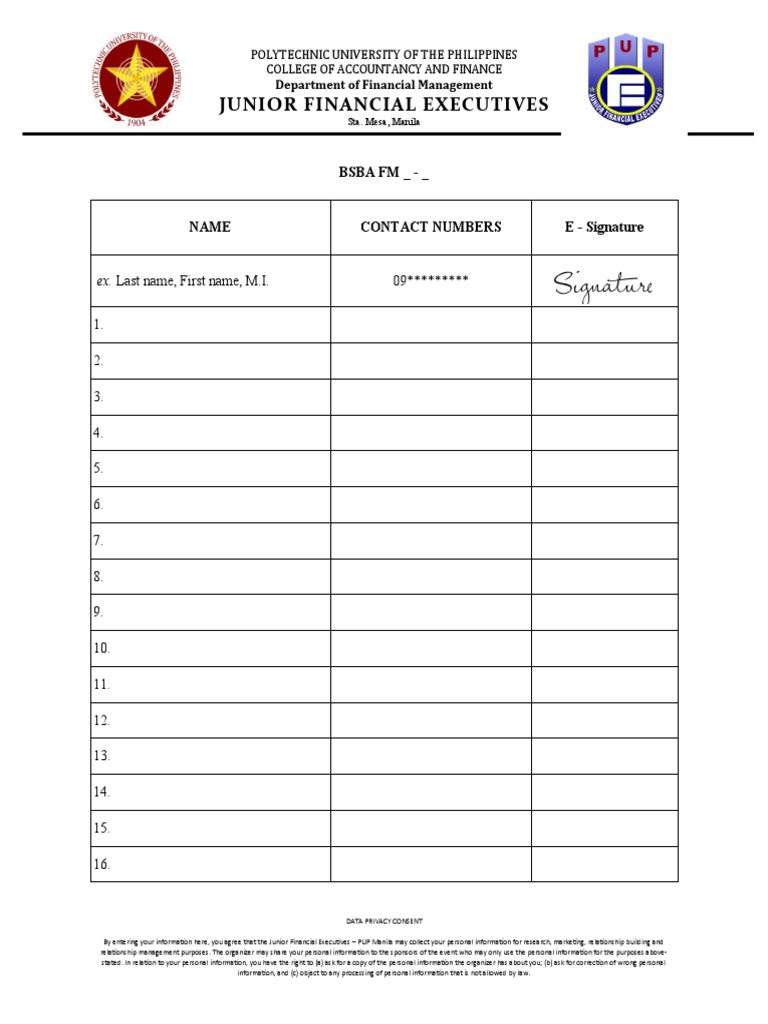 Junior Financial Executives: Bsba FM | PDF | Privacy | Data Management