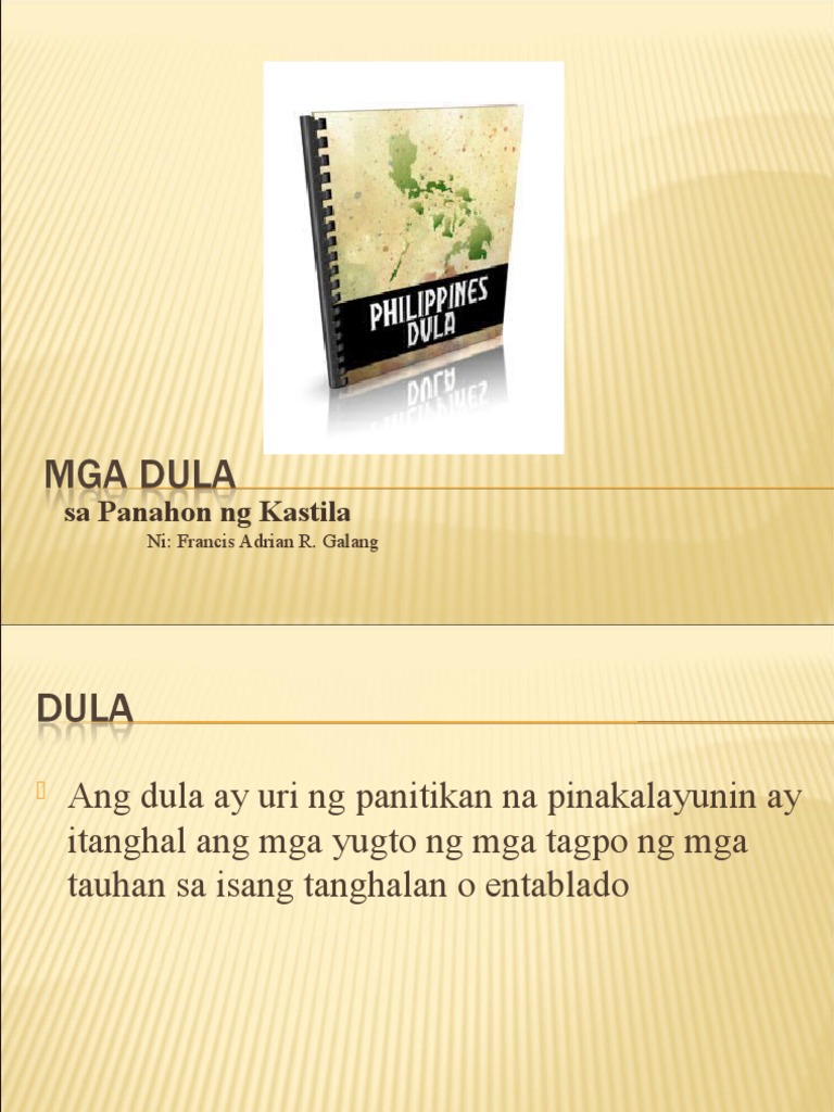 Mga Dula | PDF