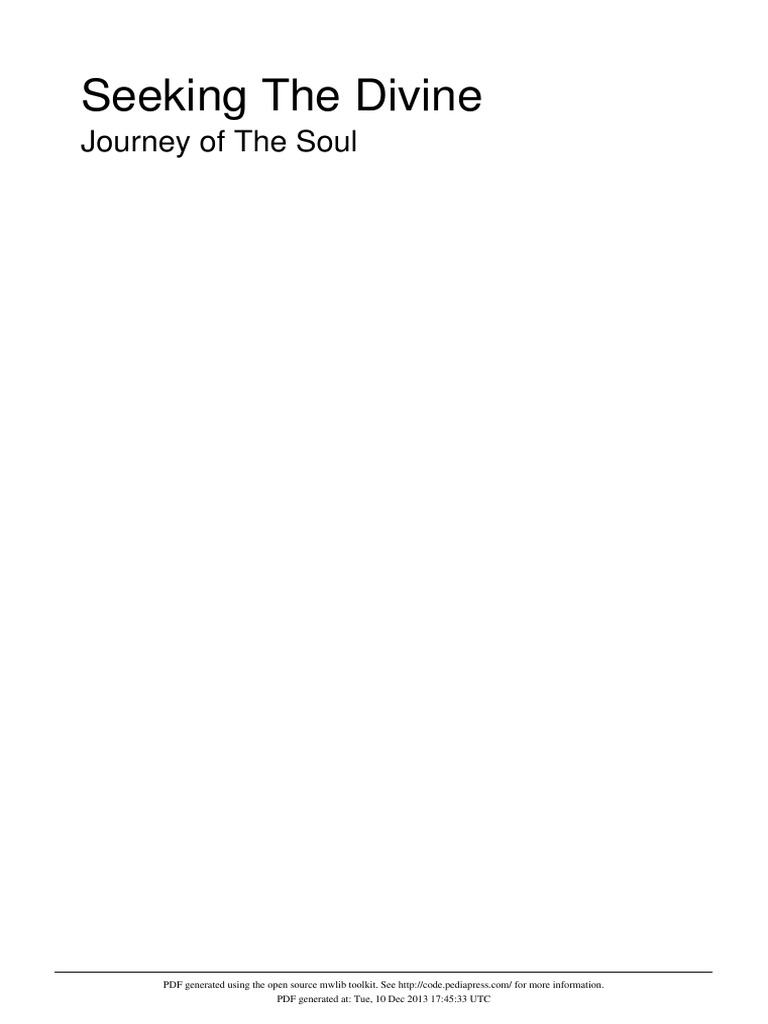 Seeking The Divine | PDF | Meaning Of Life | Stoicism