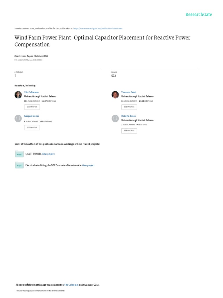 Reactive Power Compensation | PDF | Mathematical Optimization | Ac Power
