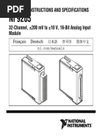 NI 9205 With DSUB Pinout - C Series Voltage Input Module Manual ...