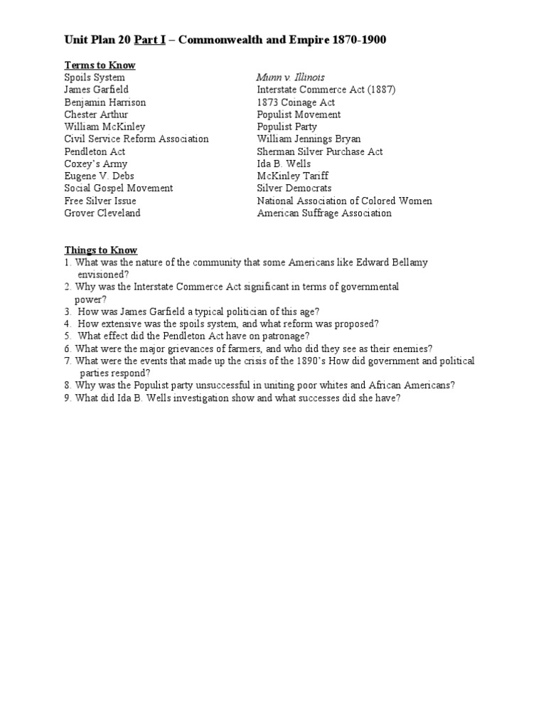 Unit Plan 20 | PDF | Politics | Law