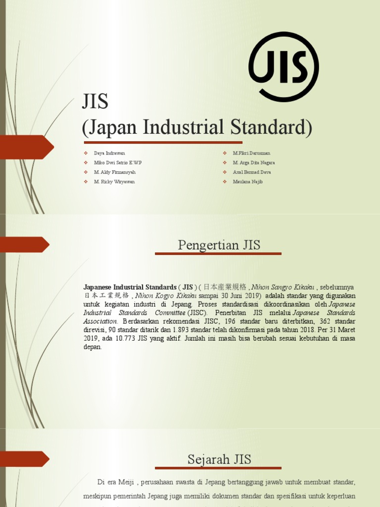 Japan Industrial Standard | PDF