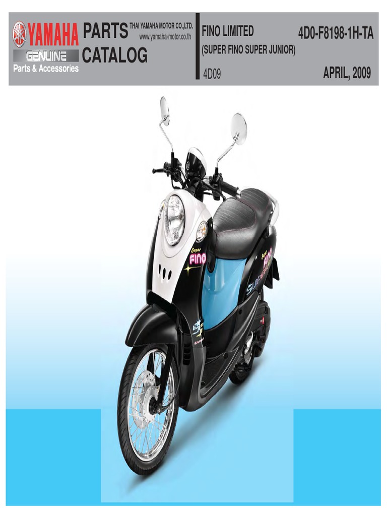 Part YAMAHA Fino April 09 | PDF