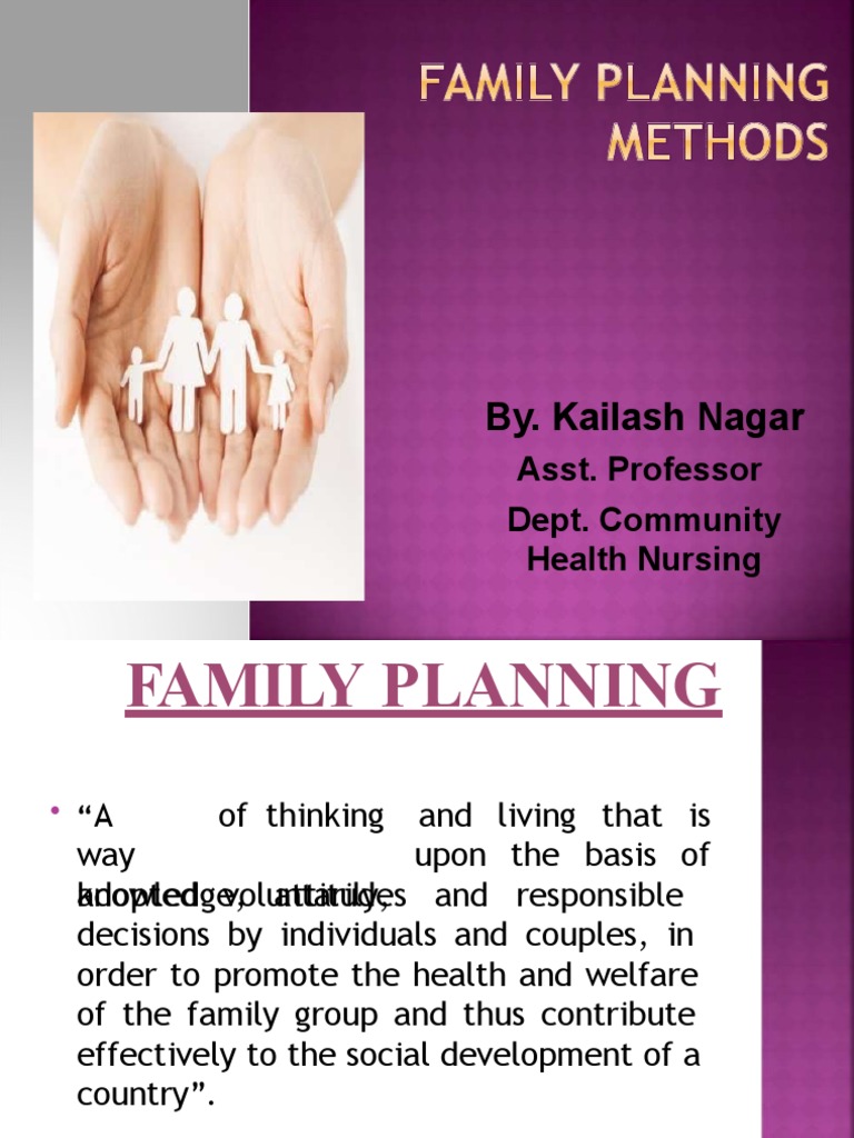 Family Planning Methods Overview | PDF