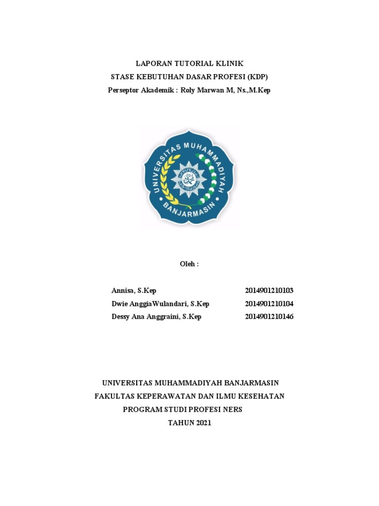 LAPORAN TUTORIAL KLINIK KELOMPOK 1.1B Pa Roly-1 | PDF