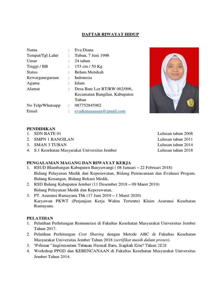 20210114065147CV3523034706960001-Eva Diana-CV | PDF