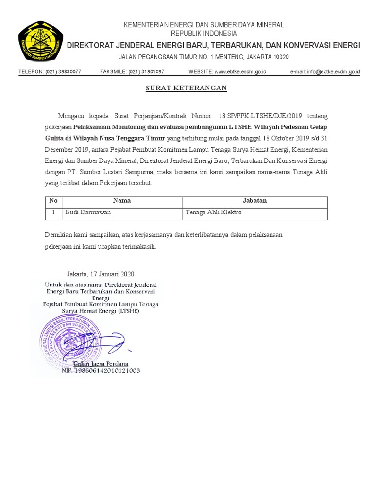 Ditjen EBTKE Kementerian ESDM | PDF