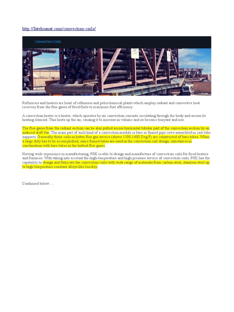 Reformer Convection Coils Explained PT 1 X 0 | PDF | Natural Gas ...