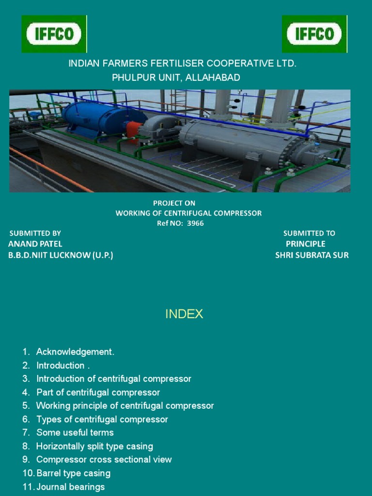 Syn Gas Compressor - Centrifugal Compressors X | PDF | Gases | Gas ...