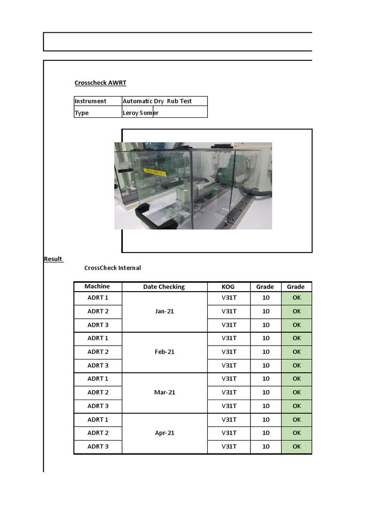 2100 - Verifikasi Equipment | PDF