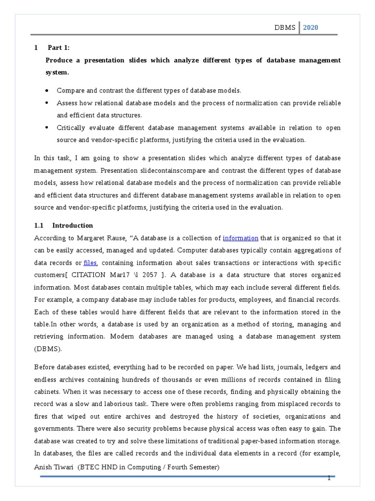 Assignment | PDF | Relational Database | Databases