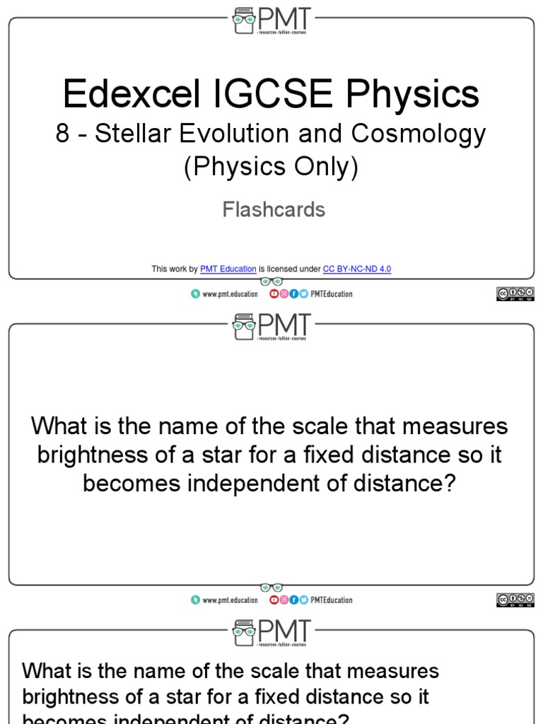 Stellar Evolution and HR Diagram IGCSE | PDF | Redshift | Stars