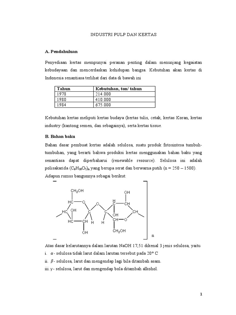 Industri Pulp Dan Kertas Upload | PDF