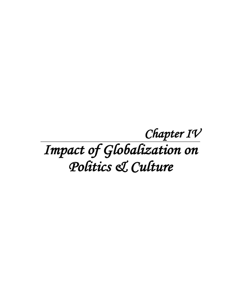 Chapter 4 Globalisation | PDF | Globalization | Consumerism