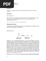 EXP9 Dehydration of Cyclohexanol | PDF | Chemical Reactions | Acid