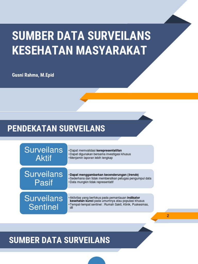 Sumber Data Surveilans Kesmas | PDF
