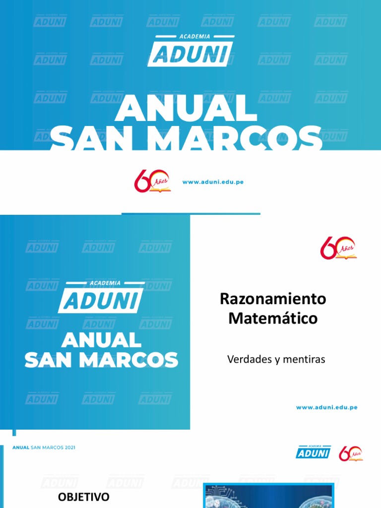 Anual San Marcos - RM Semana 13 | PDF | Proposición | Verdad