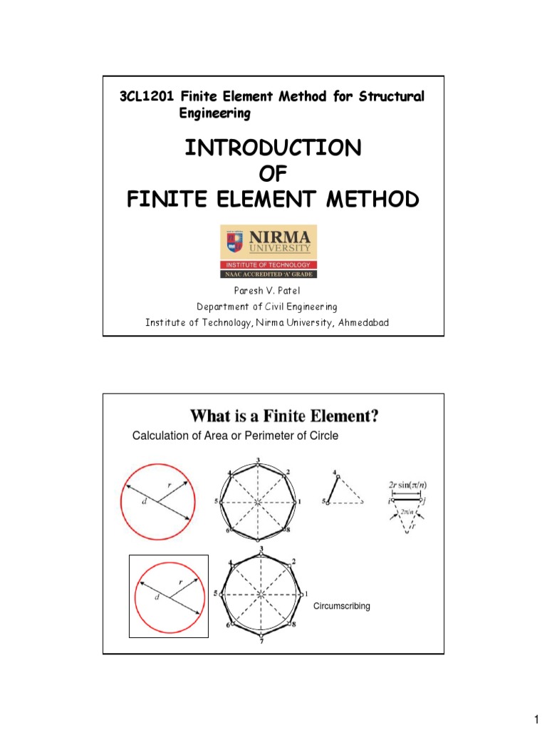 3CL1201 Finite Element Method For Structural Engineering | PDF | Finite ...