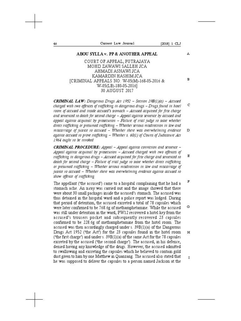 Abou Sylla V PP | PDF | Burden Of Proof (Law) | Reasonable Doubt