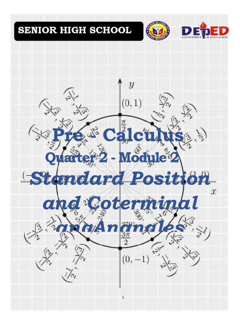 Pre - Calculus: Quarter 2 - Module 2 | PDF | Angle | Pi
