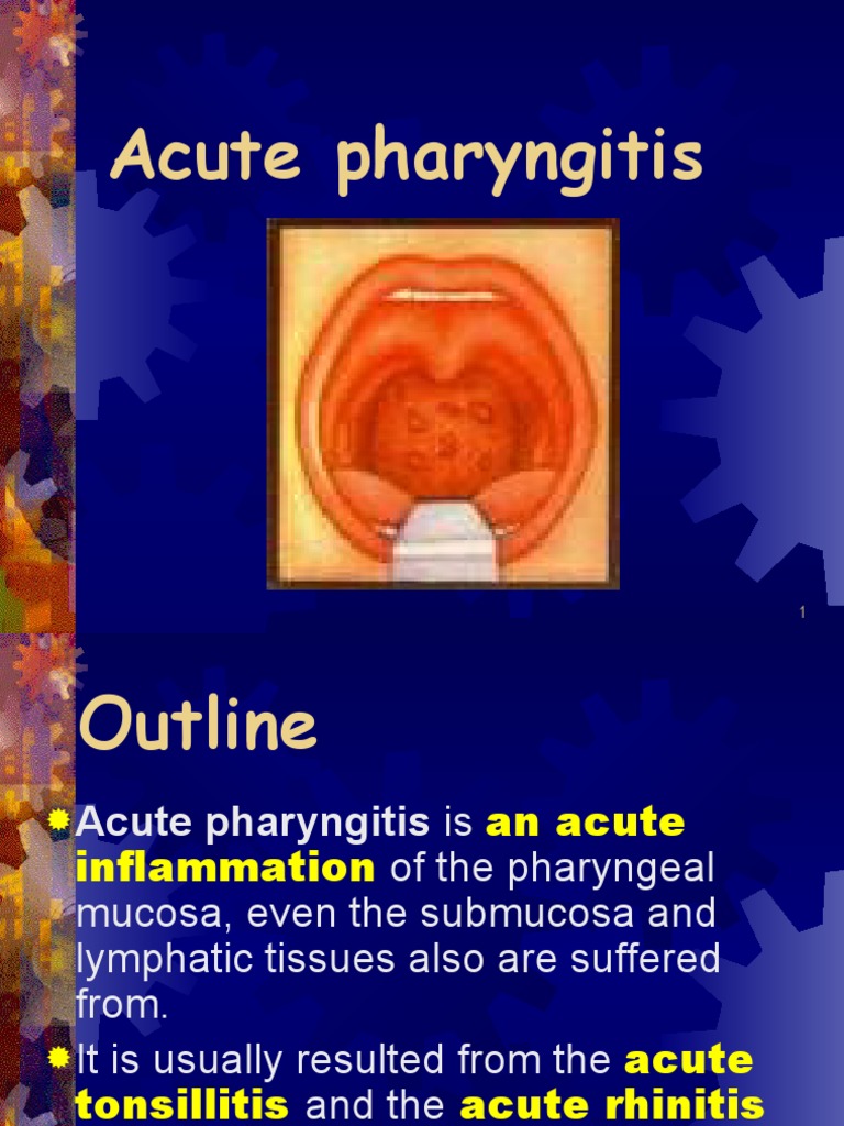 1.acute Pharyngitis | PDF | Immunology | Medicine