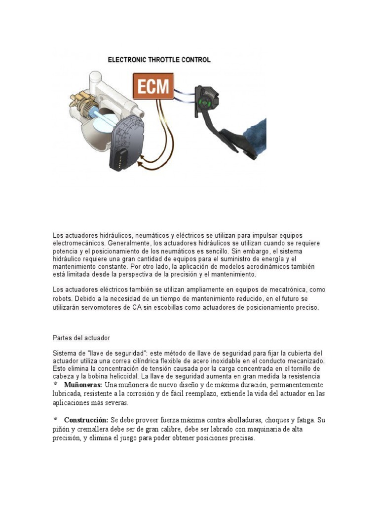 Sensor Actuador | PDF | Solenoide | Engranaje