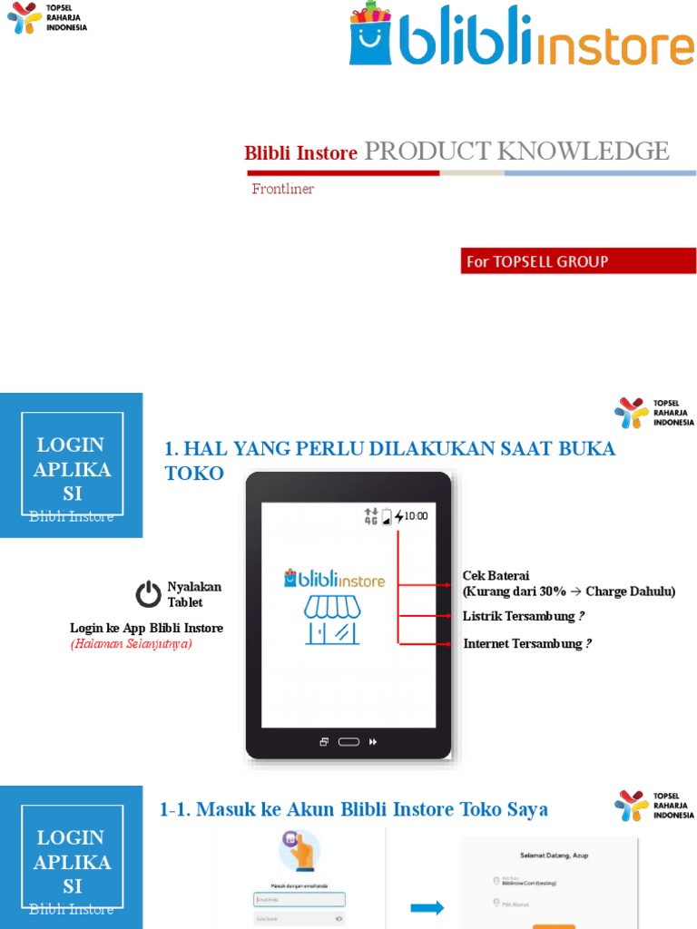 Blibli Instore - 2. Cara Menggunakan Aplikasi Blibli Instore | PDF