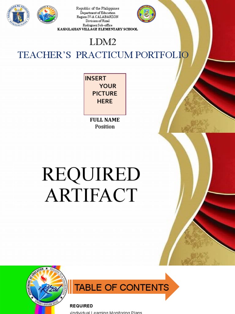 LDM2 Practicum Portfolio For Teachers | PDF | Lesson Plan | Learning