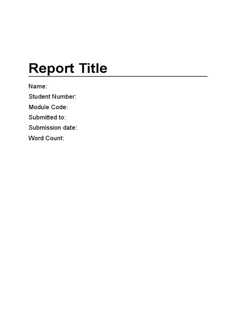 Student Report Writing Template | PDF | Addendum | Business