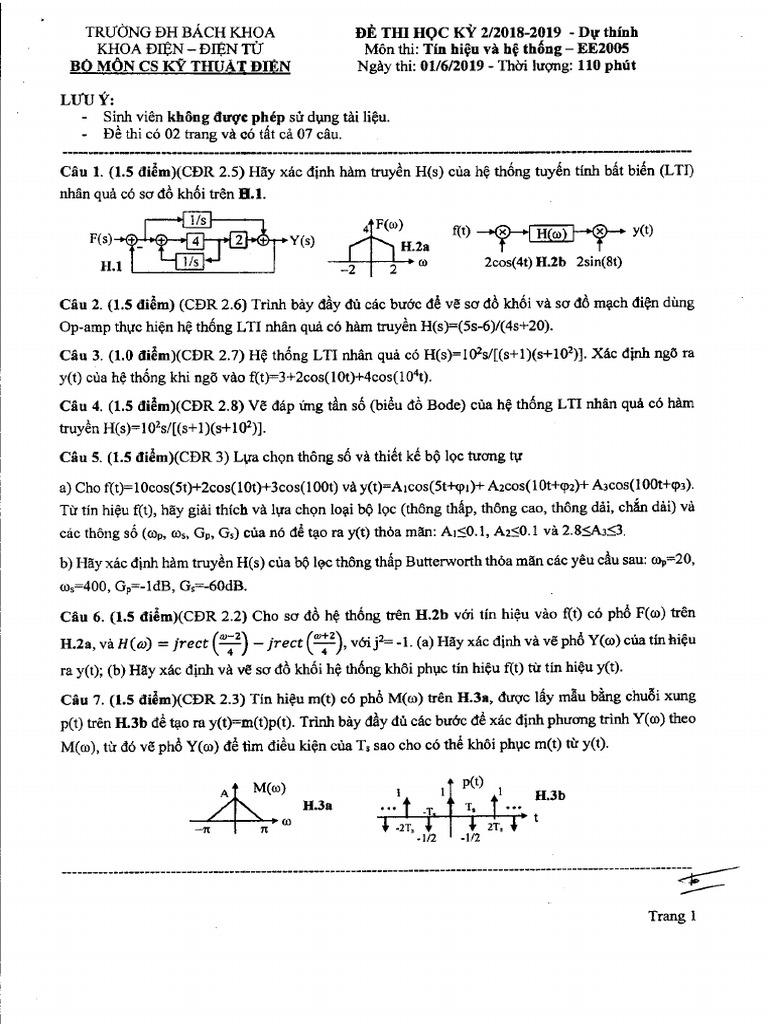 182 EE2005 TinHieuVaHeThong | PDF