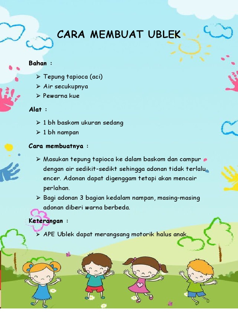 Cara Membuat Ublek | PDF