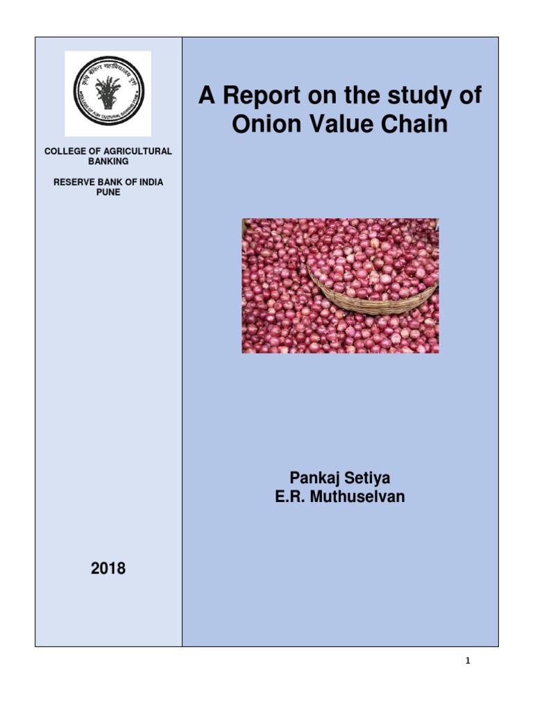 Onion Value Chain Analysis in Nashik | PDF | Agriculture | Supply Chain