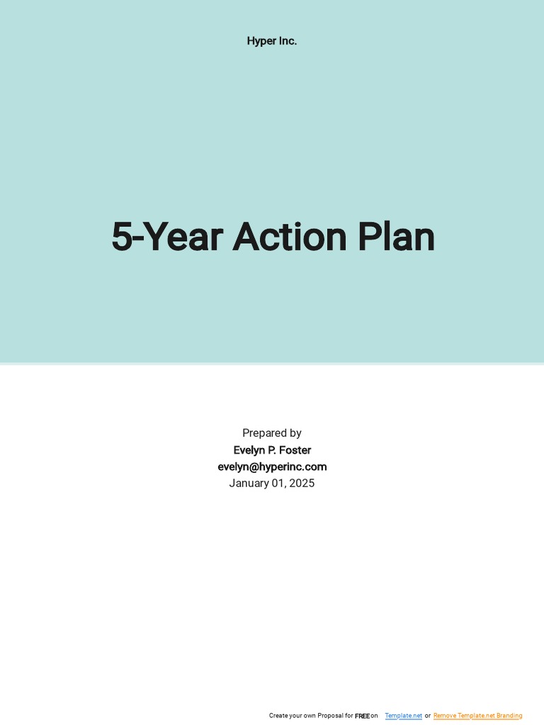 5 Year Action Plan Template | PDF | Microeconomics | Communication