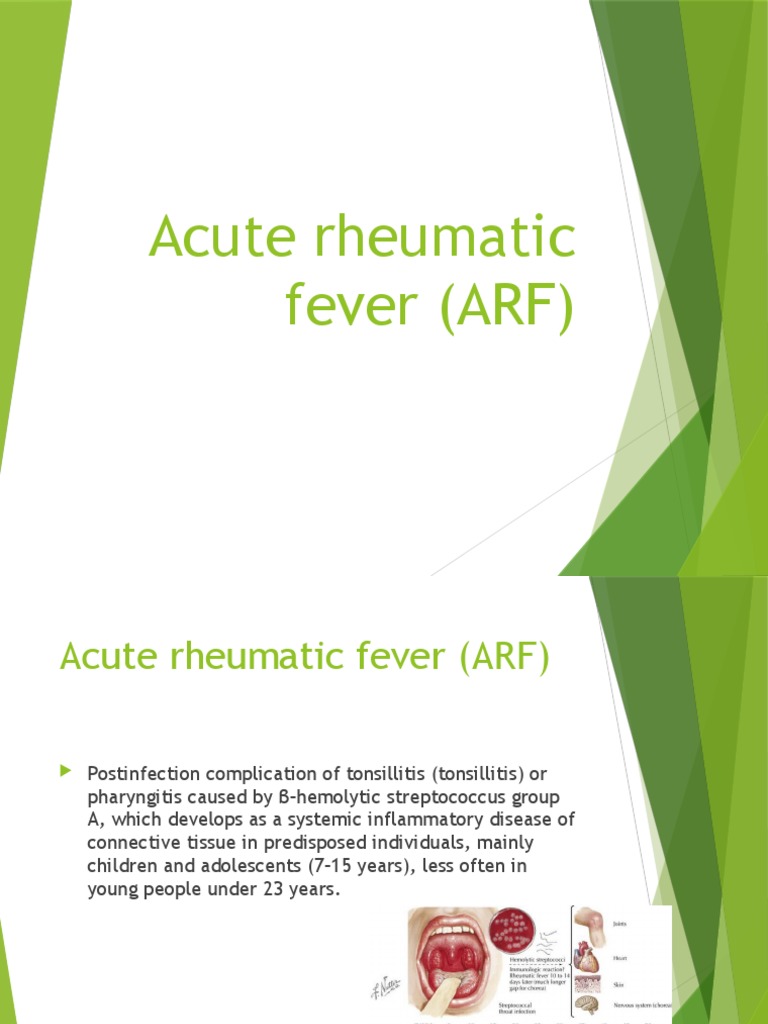 Acute Rheumatic Fever Overview | PDF | Medical Specialties | Clinical ...