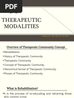 Therapeutic Modality | PDF | Psychotherapy | Prison