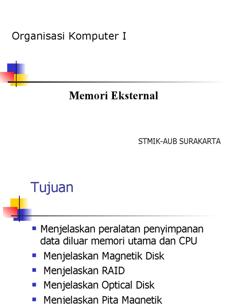 Pertemuan 7 External Memory | PDF