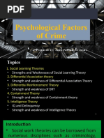 Differential Reinforcement Theory | PDF | Reinforcement | Criminology