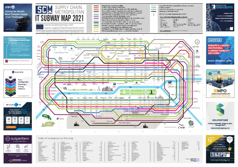 IT Subway Map Europe 2021 | PDF | Supply Chain | Logistics