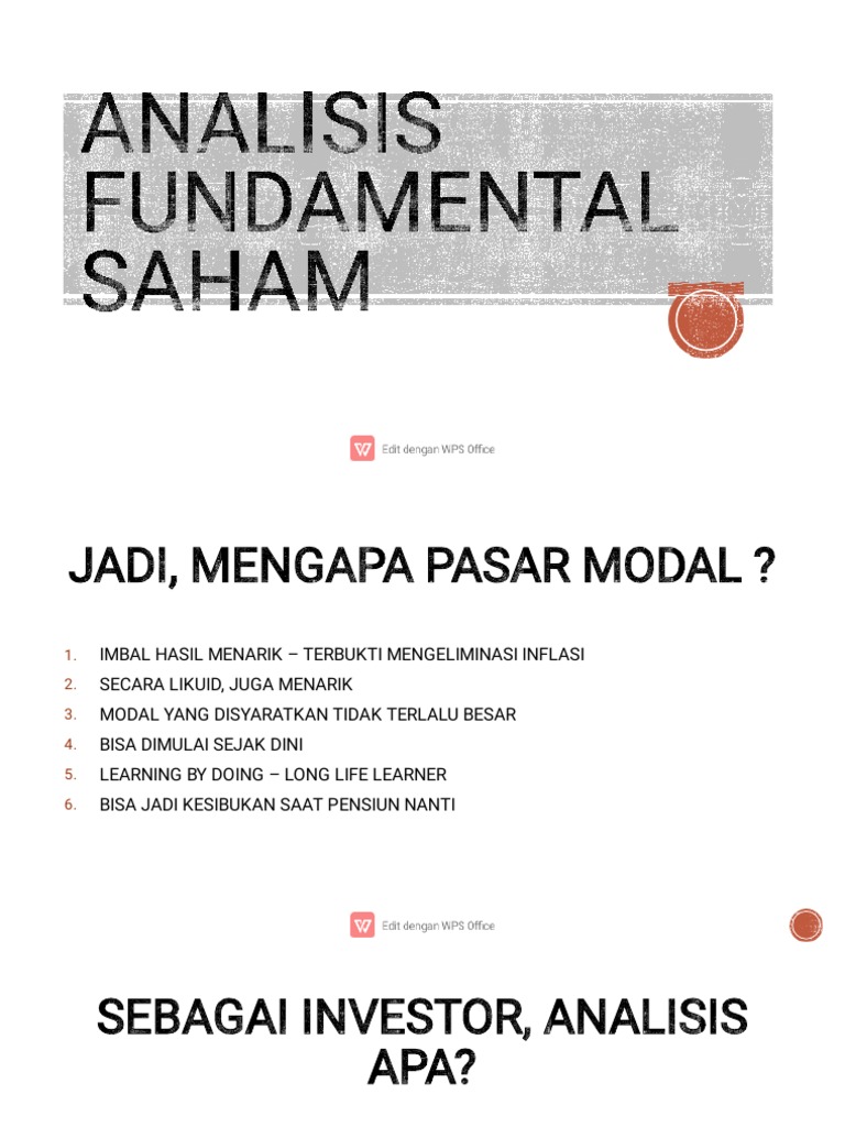Analisis Fundamental Saham | PDF