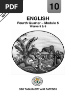English 10 Quarter 4 Module 4 | PDF | Clause | Pronoun