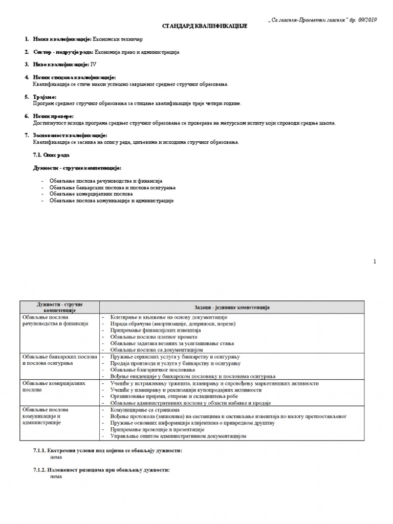 SK Ekonomski Tehnicar 2019 | PDF