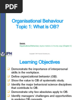 Robbins EOB10 Basic PPT CH01 | PDF | Organizational Behavior | Employment